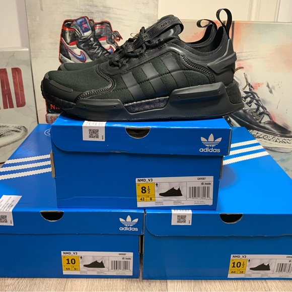 Shoes | New Adidas Originals Mens Nmd V3 Sneakers Gx9587 Black 11 ...